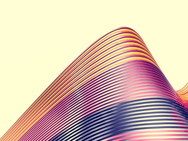 Creative Color Mixing Wave Forms and Technology Communication Stock ...