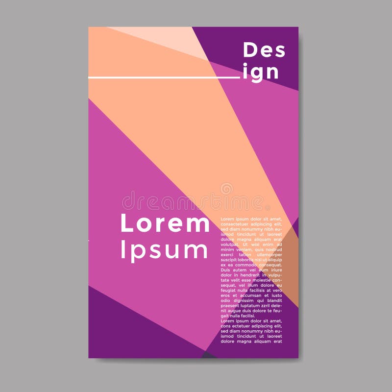 Creative Color Pastel of Poster Postcard Design Background Vector Stock ...