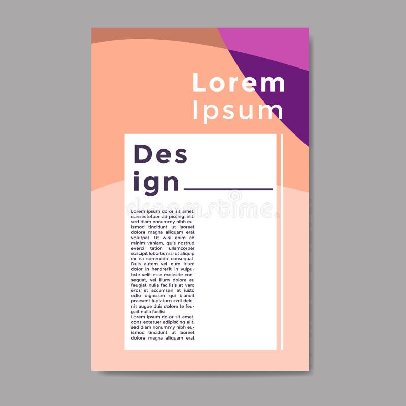 Creative Color Pastel of Poster Postcard Design Background Vector Stock ...