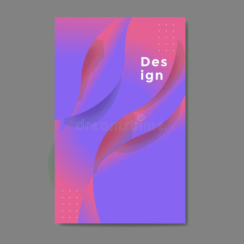 Creative Color Pastel of Poster Postcard Design Background Vector Stock ...