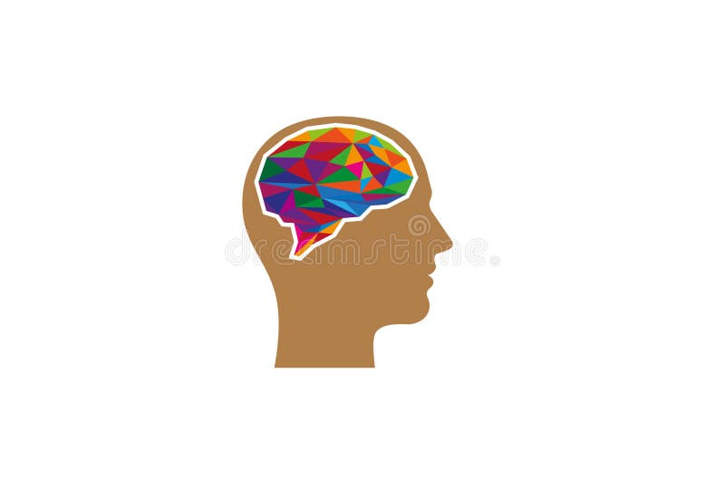 Creative Colorful Brain Head Logo Symbol Vector Illustration Stock ...
