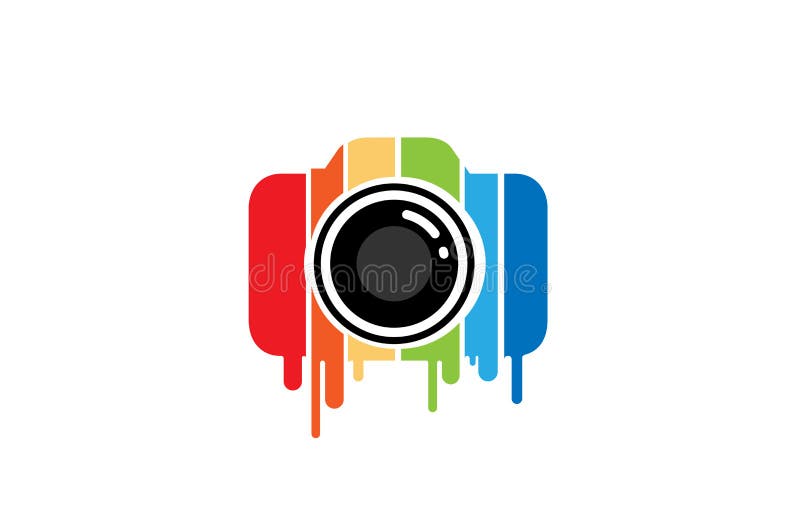 Creative Colorful Camera Logo Design Symbol Vector Illustration Stock ...