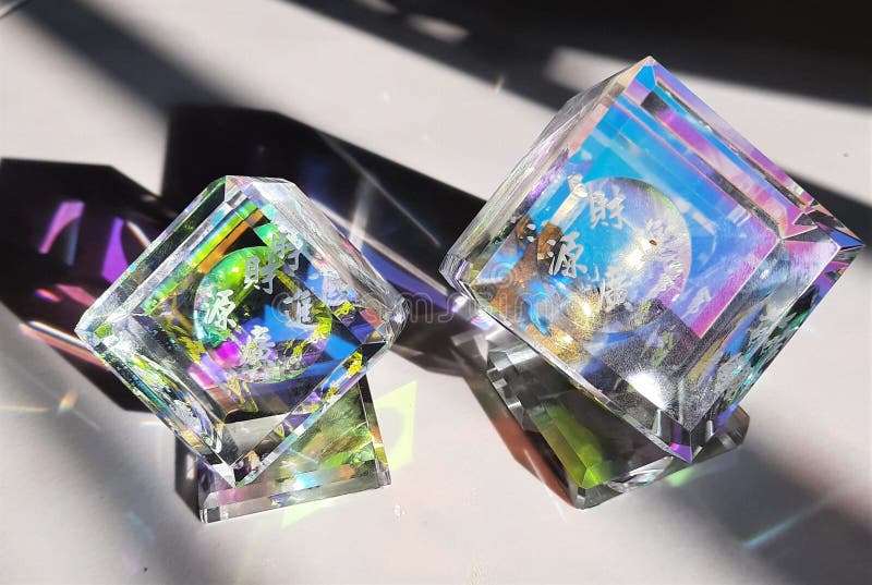 Creative Colorful Crystal Hand Craft Souvenir Stock Photo - Image of ...