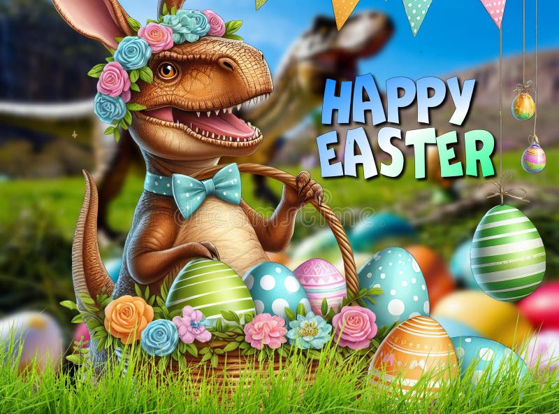 Easter Dino Stock Illustrations – 431 Easter Dino Stock Illustrations ...