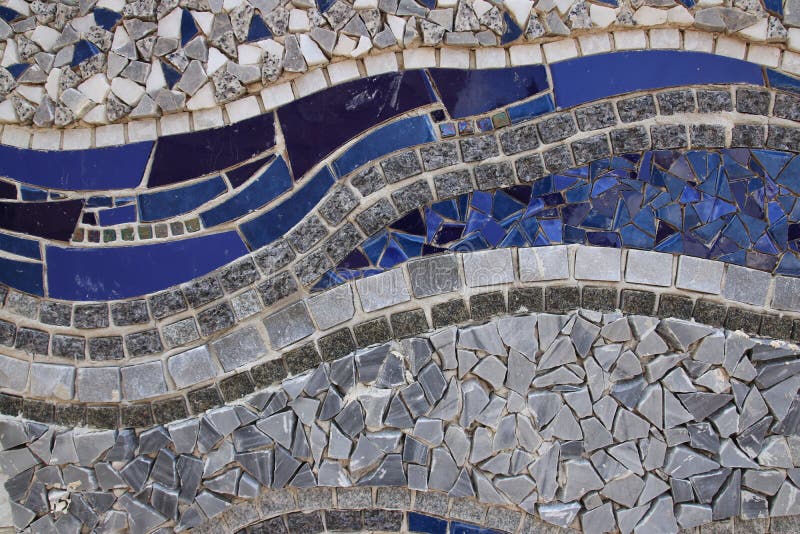 Creative Colorful Design Mozaic Art Blue Stock Photo - Image of ...