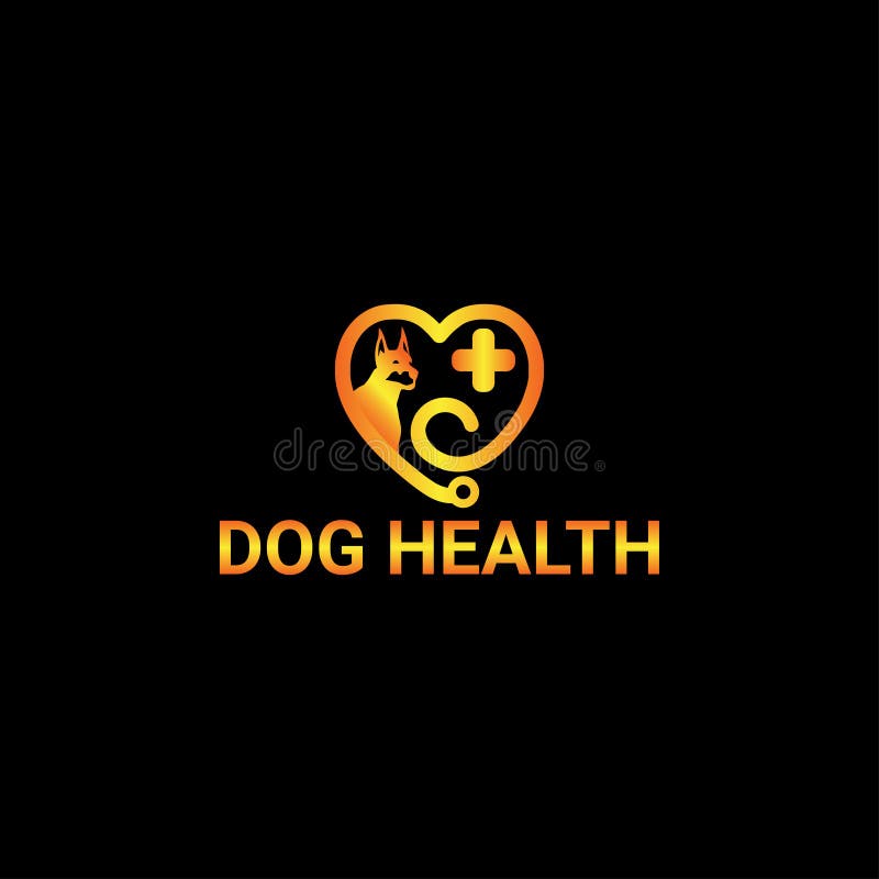 Creative Colorful Dog Health Logo Design Stock Vector - Illustration of ...