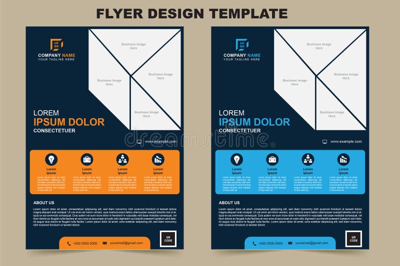 Creative and Colorful Flyer Design Template for Your Business Stock ...
