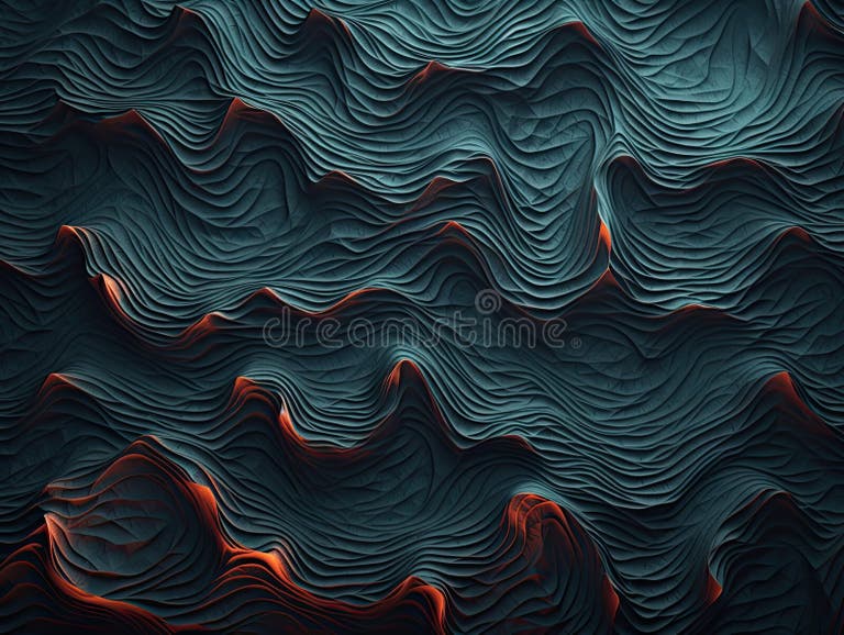 Creative Colorful Geometric Abstract Wave Pattern on Dark Background ...