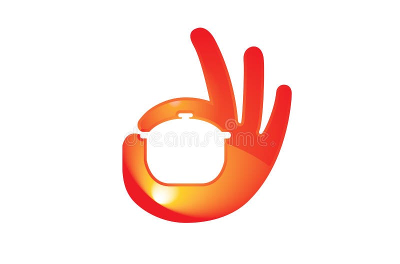 Delicious Tasty Hand Symbol Logo Stock Vector - Illustration of hungry ...