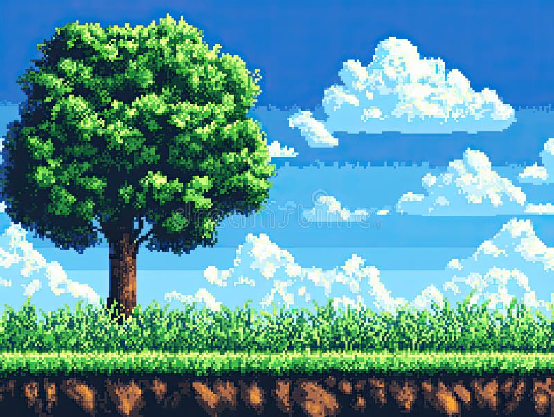 Creative Colorful Professional 8-bit Pixel Art in the Style of a Video ...