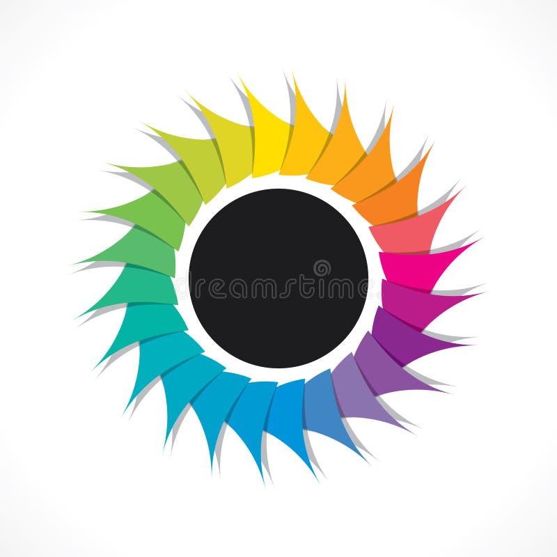 Creative Colorful Round Stiker or Label Design Stock Vector ...