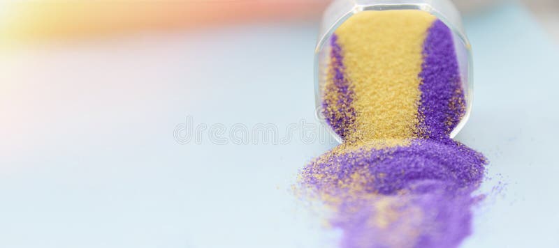 Creative Colorful Sand Flows . Place for Text. Creative Occupation ...