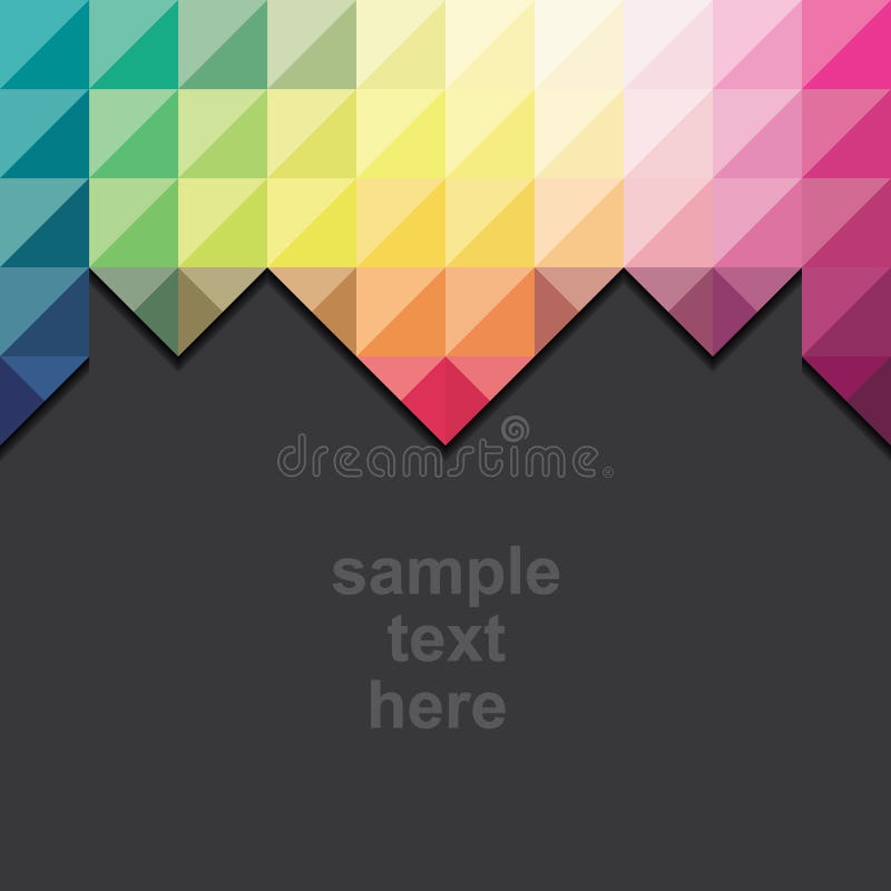 Creative Colorful Triangular Design Banner Design Stock Vector ...