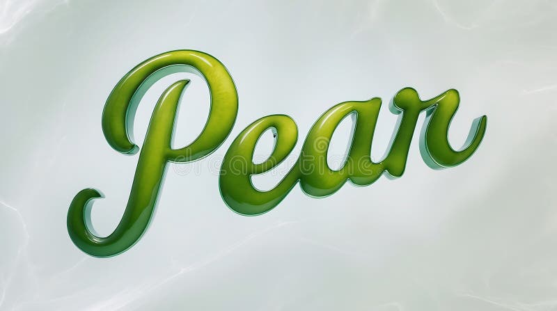 Creative and Colorful Typography Design Showcasing the Word Pear in a ...