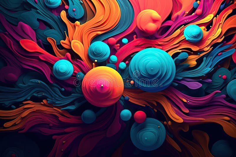Creative Colorful Wallpaper Background Design Vector Illustration Stock ...