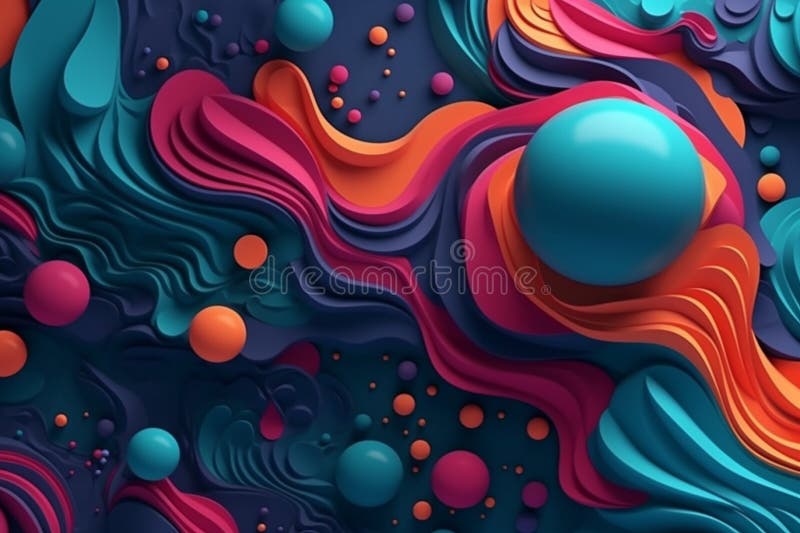 Creative Colorful Wallpaper Background Design Vector Illustration. Ai ...