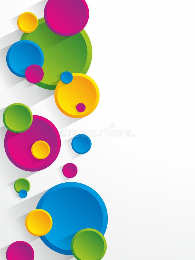 Creative Coloured Circles Background Stock Vector - Illustration of ...
