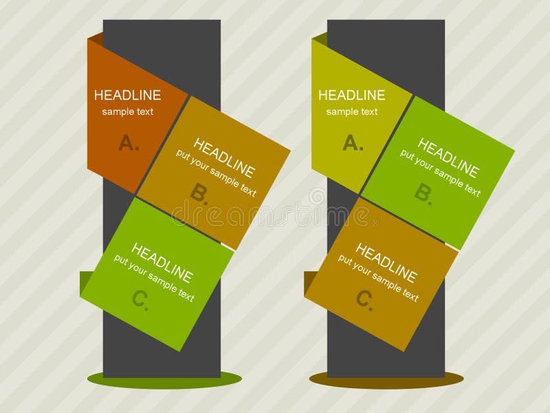 Creative Column with Headline and Text Stock Illustration ...