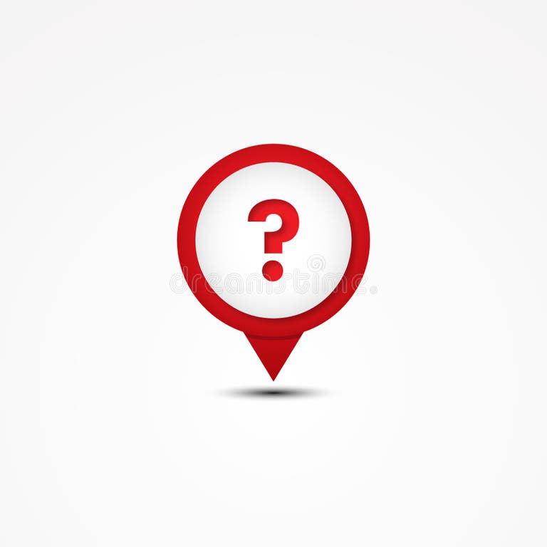 Question Mark Pin Map Icon Stock Illustrations – 2,073 Question Mark ...