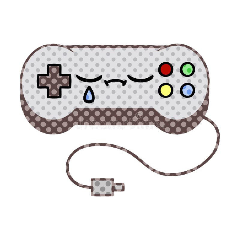 A Creative Comic Book Style Cartoon Game Control Stock Vector ...