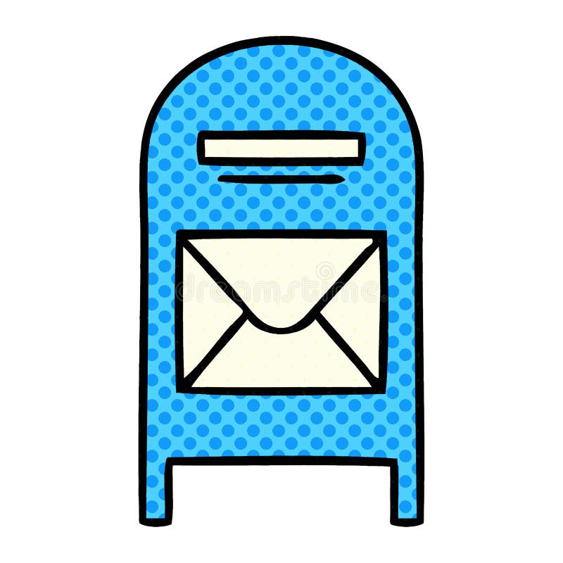 A Creative Comic Book Style Cartoon Mail Box Stock Vector ...