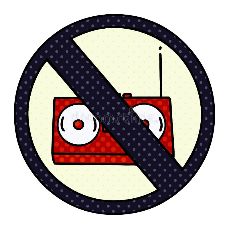 A Creative Radio Cassette Player Circular In Hot Gradient Spectrum ...