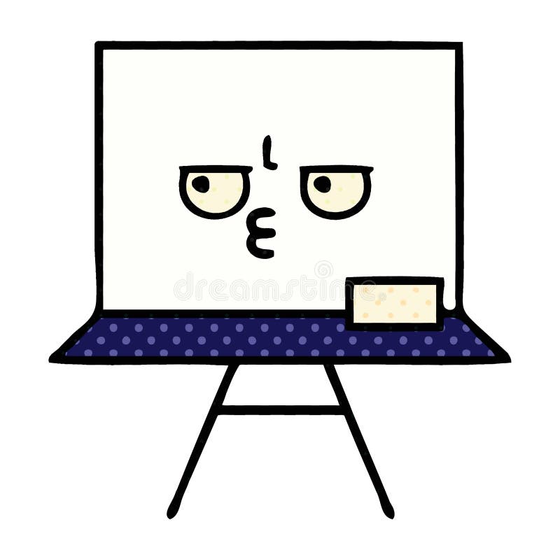 A Creative Comic Book Style Cartoon White Board Stock Vector ...