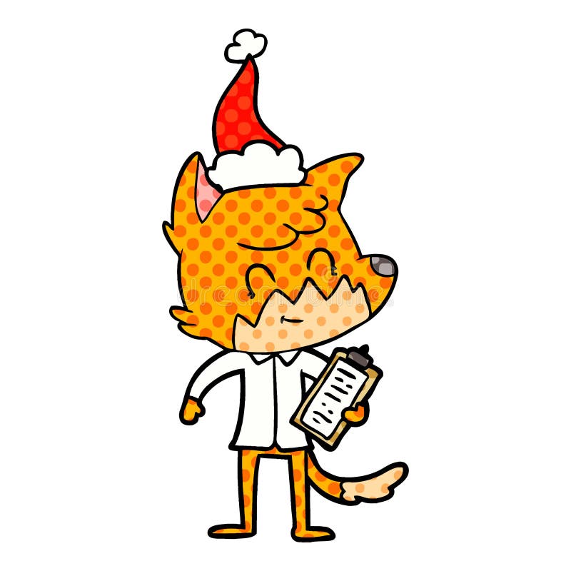 A Creative Comic Book Style Illustration of a Friendly Fox Manager ...