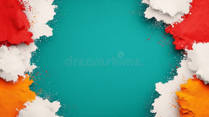 Creative Comic Panel Design with Overlapping Colorful Paint Splashes on ...