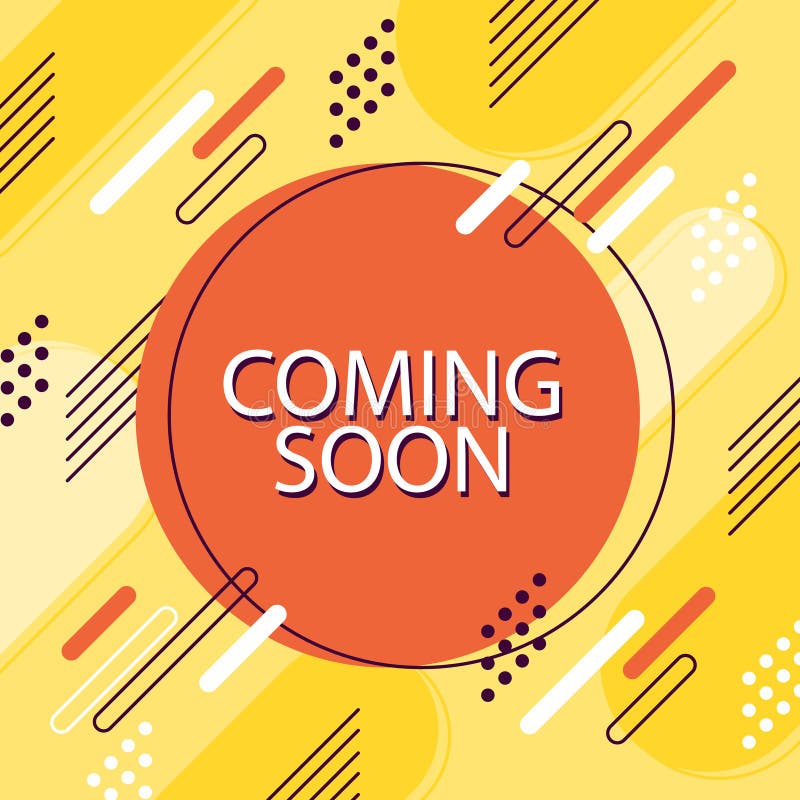 Creative Coming Soon Teaser Background Vector Illustration. Stock ...