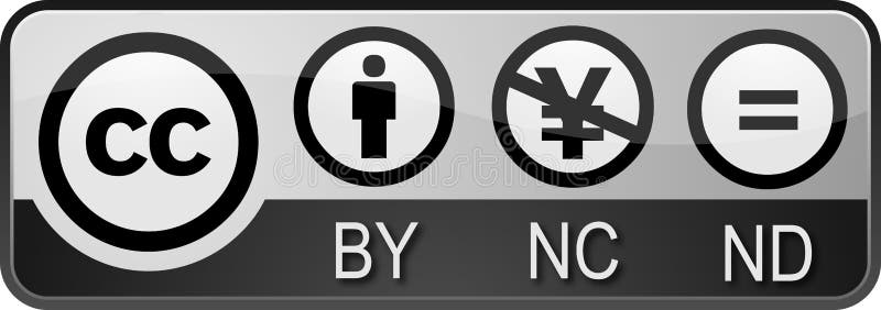 Creative commons by NC ND stock illustration. Illustration of logo ...