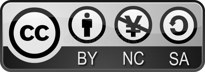 Creative commons by NC ND stock illustration. Illustration of logo ...