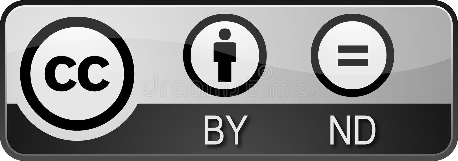 Creative commons by NC ND stock illustration. Illustration of logo ...