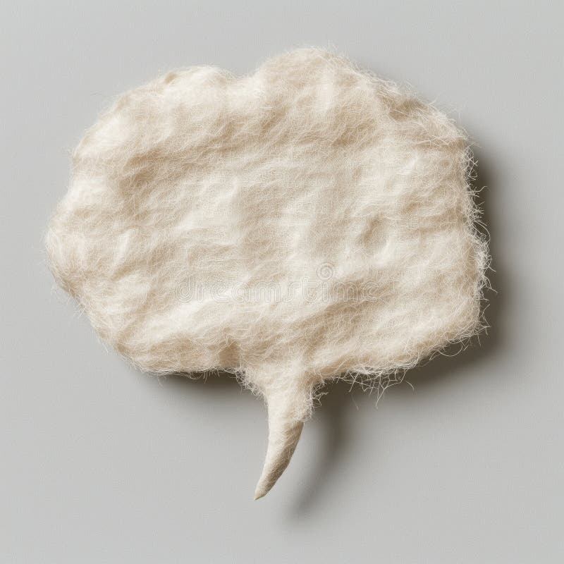 Creative Communication Concept with Unique Textured Speech Bubble for ...