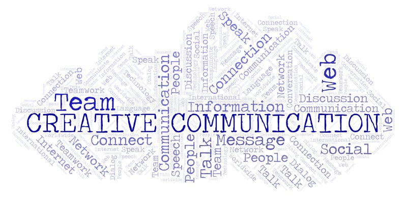 Creative Communication Word Cloud Stock Illustration - Illustration of ...