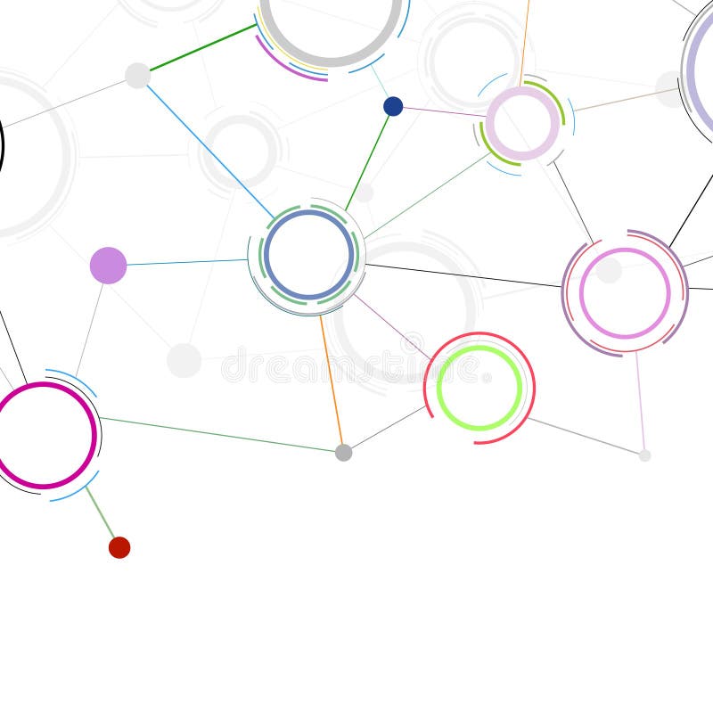 Creative Communicational Network Background Stock Illustrations – 3 ...