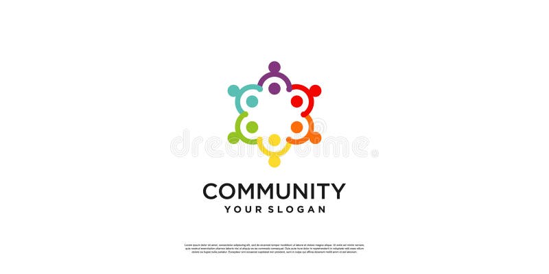 Creative Community Abstract Logo Design Premium Vector Part 4 Stock ...