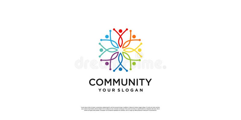 Creative Community Abstract Logo Design Premium Vector Part 5 Stock ...