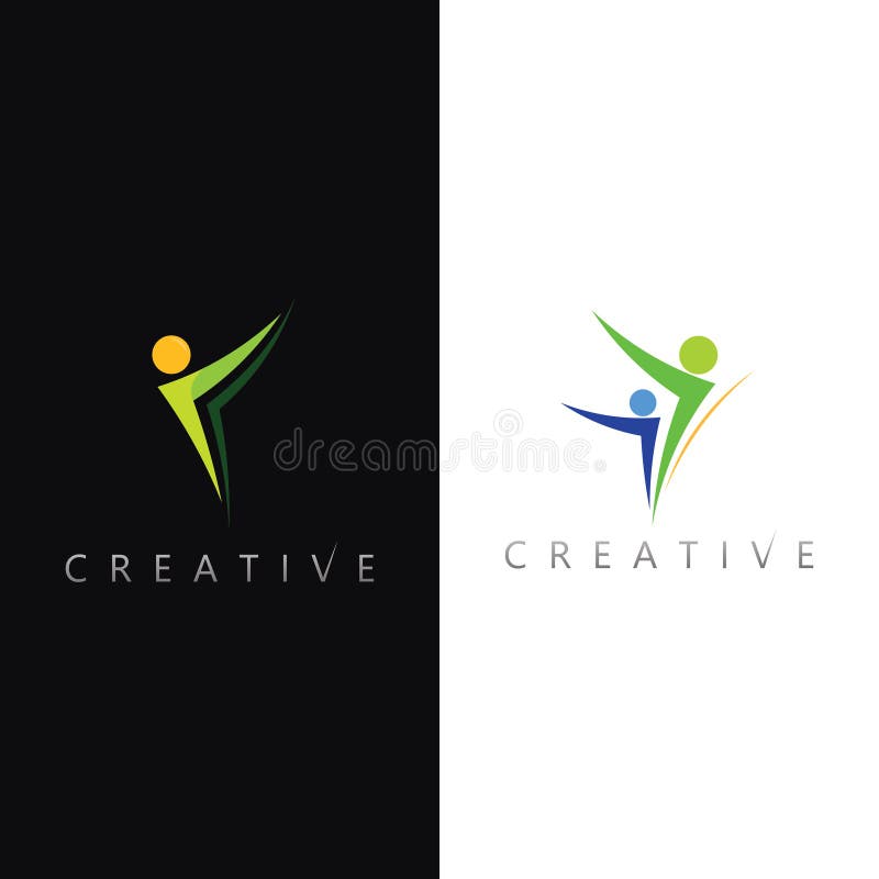 Creative Community People Logo Design Vector Icon for Modern Business Branding Stock Vector ...