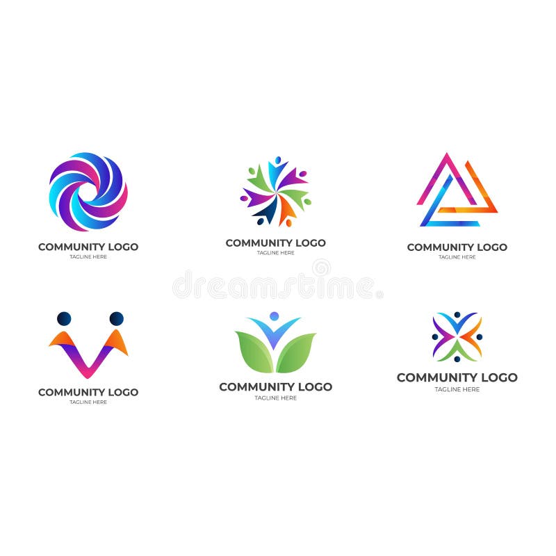 Creative Community People Rehabilitation Social Logo Design Stock ...