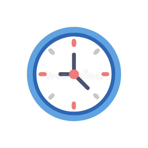Creative Compact Minimal Clock Design Stock Vector - Illustration of ...
