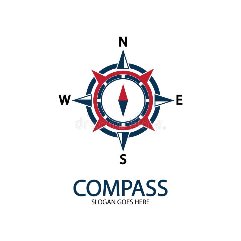 Creative Compass Concept Logo Design Template Stock Vector ...