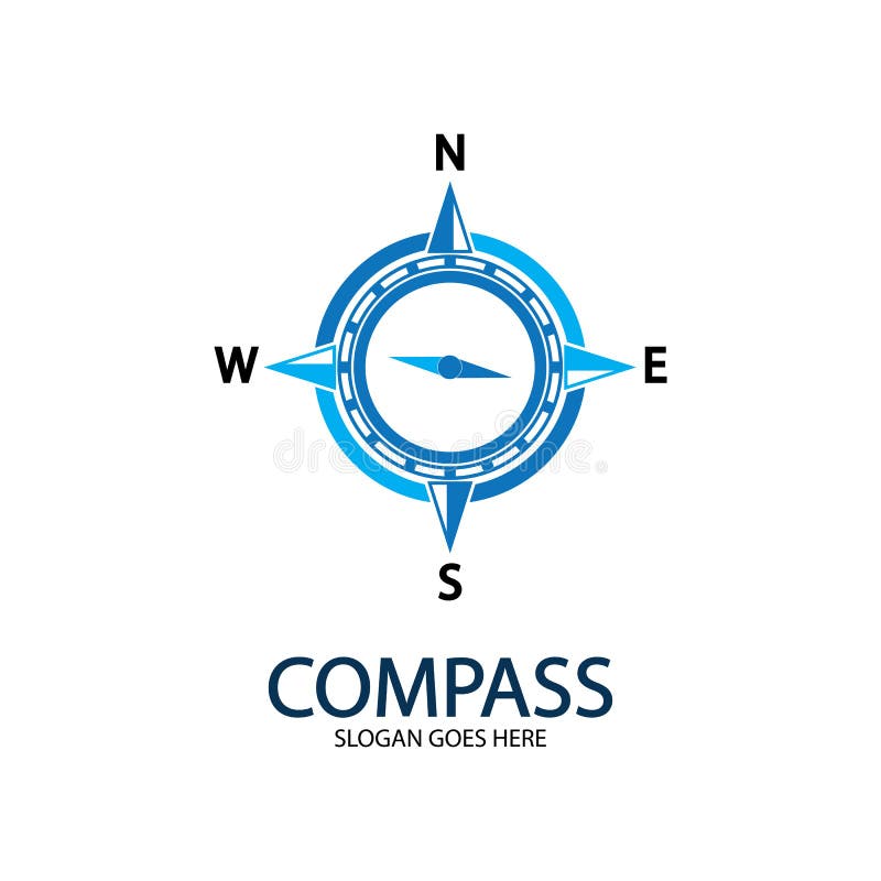 Creative Compass Concept Logo Design Template Stock Vector ...