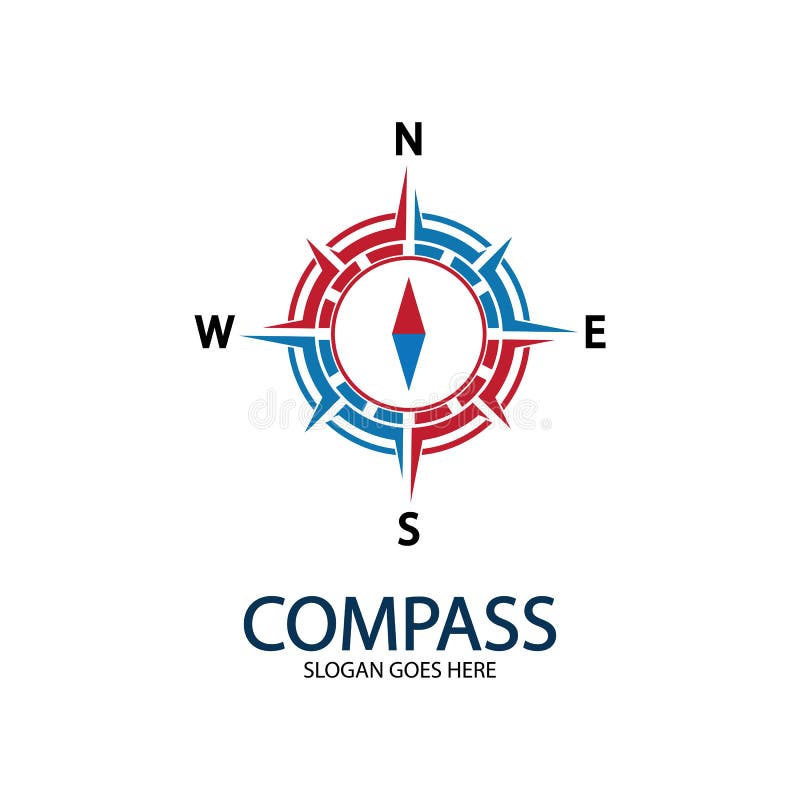 Creative Compass Concept Logo Design Template Stock Vector ...
