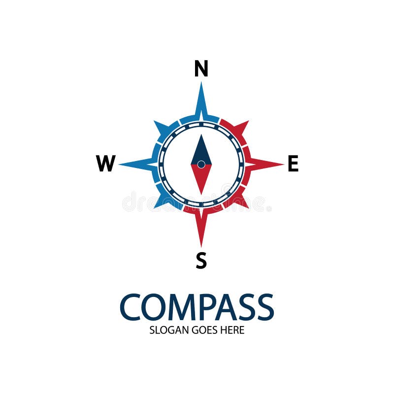 Creative Compass Concept Logo Design Template Stock Vector ...
