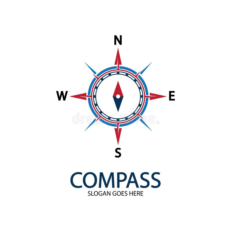 Creative Compass Concept Logo Design Template Stock Vector ...