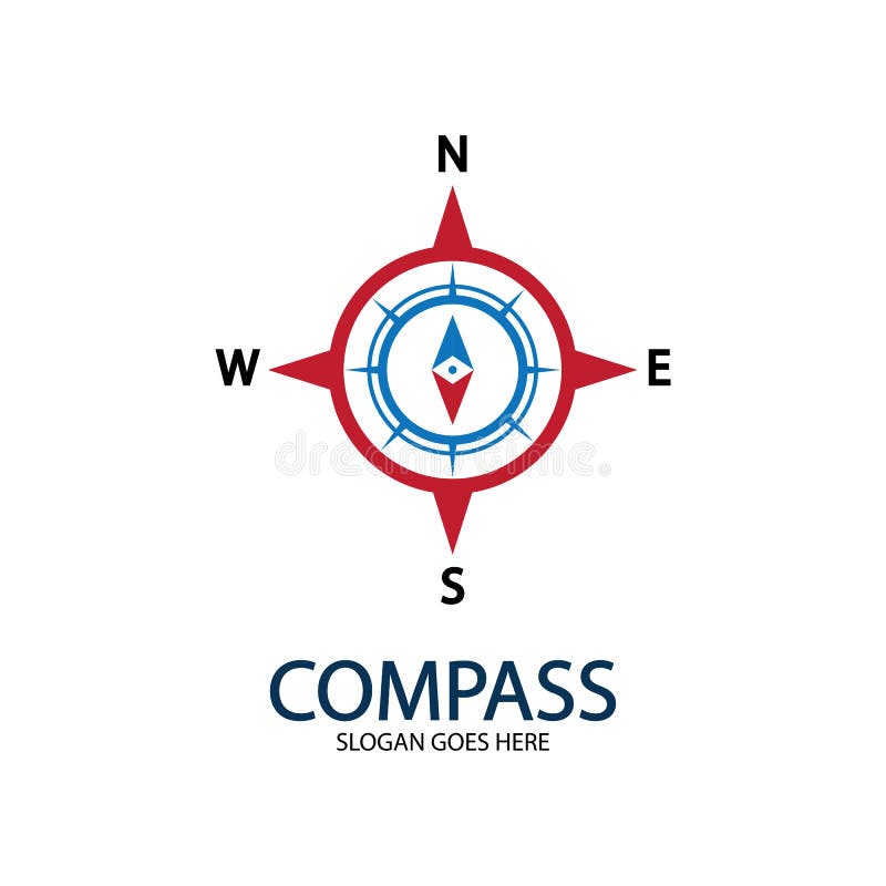 Creative Compass Concept Logo Design Template Stock Vector ...