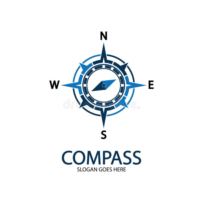 Creative Compass Concept Logo Design Template Stock Vector ...