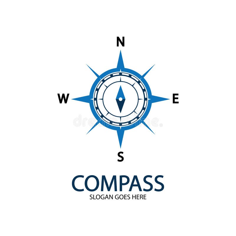 Creative Compass Concept Logo Design Template Stock Vector ...