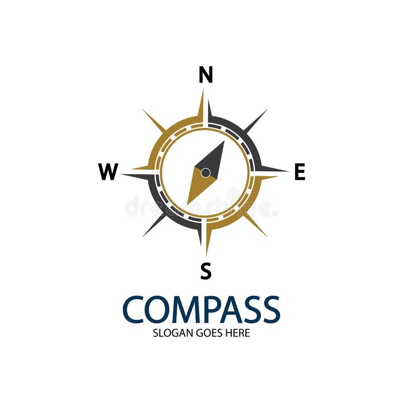 Creative Compass Concept Logo Design Template Stock Vector ...
